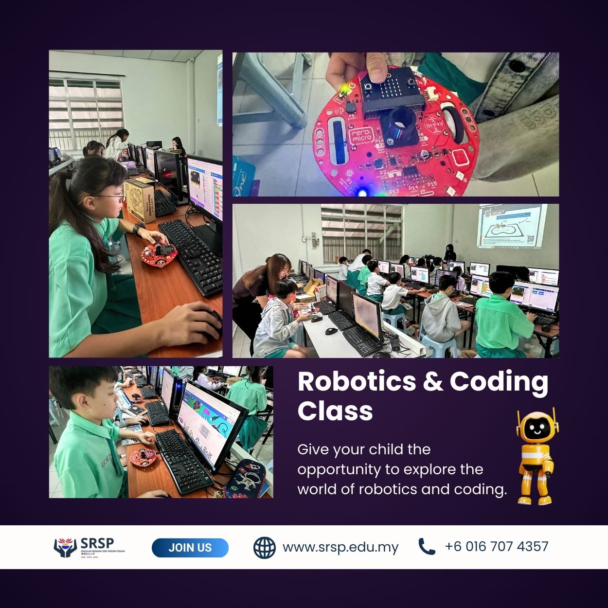 Robotics and Coding Class at SRSP Sekolah Rendah Seri Presbyterian Primary School Batu Pahat ...